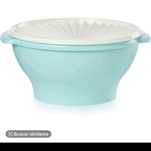 Tupperware | Kitchen | Tupperware Aqua Blue Food Storage Bowl | Poshmark